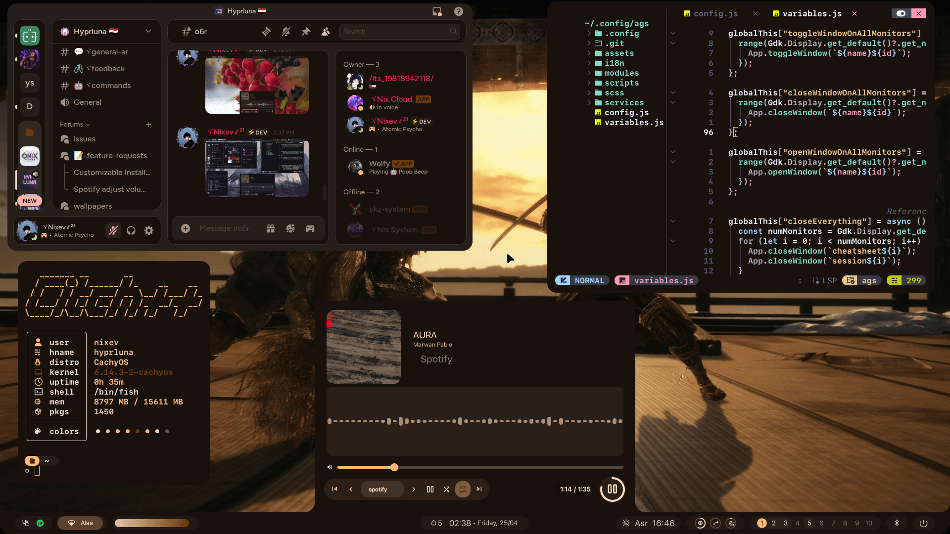 HyprLuna | Modern Hyprland Configuration