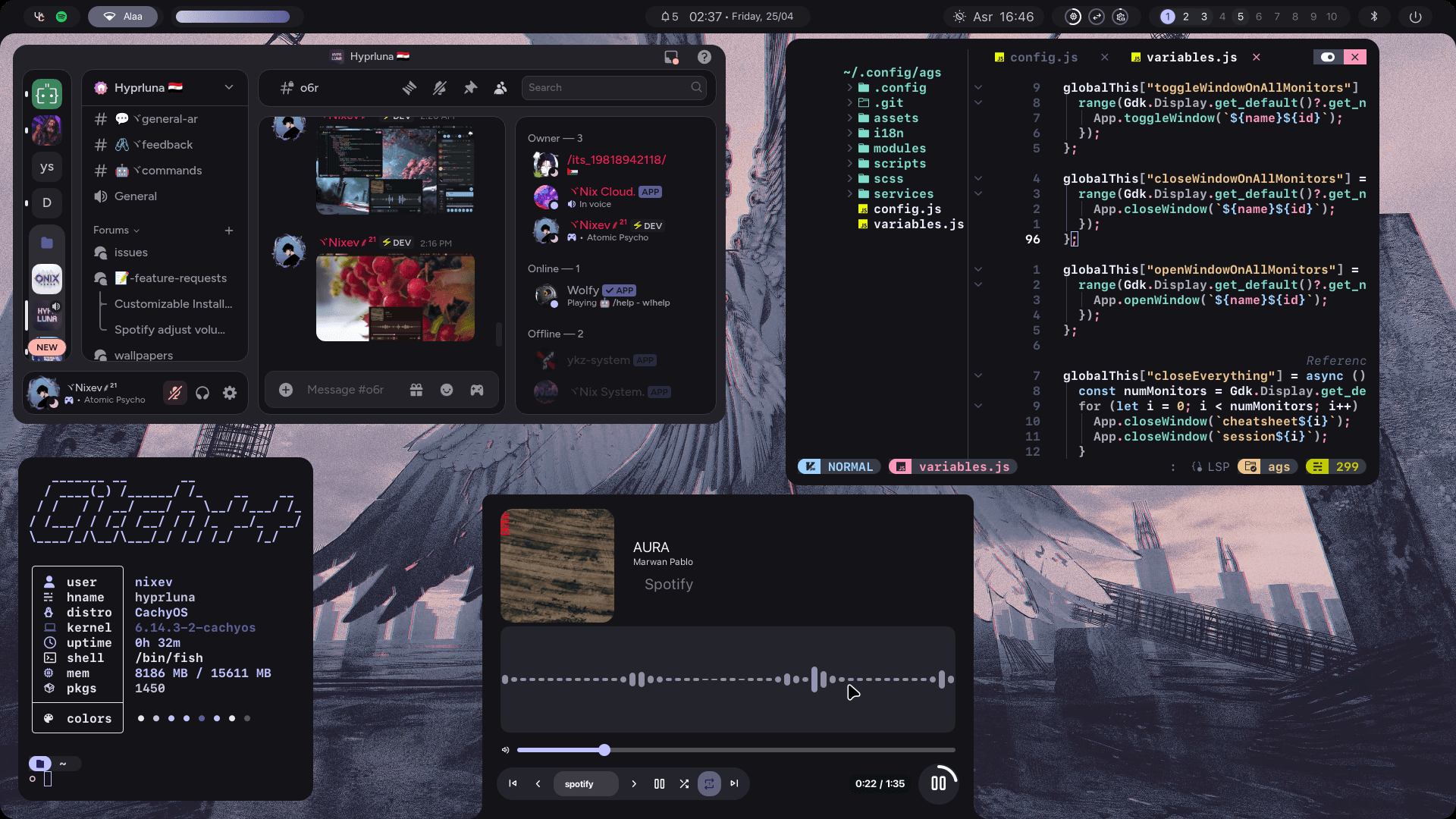 HyprLuna | Modern Hyprland Configuration